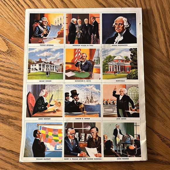 Other | Vtg 1954 Golden Stamp Book Of Presidents Of The Usa Simon ...